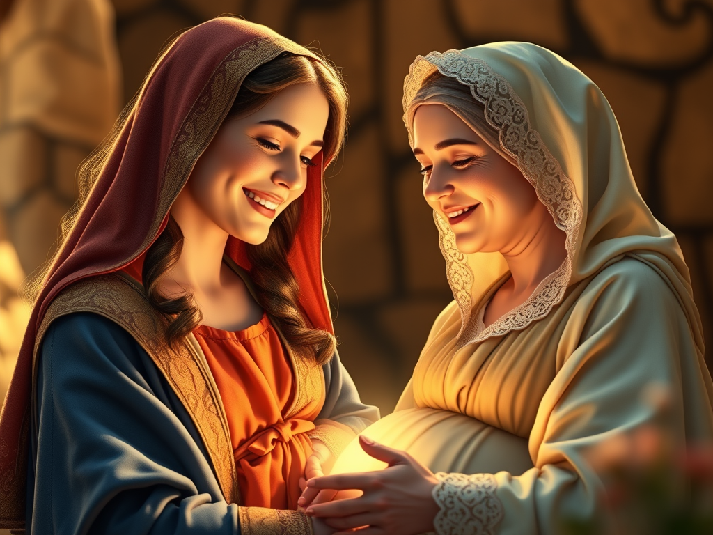 Mary and Elizabeth Praise the Lord! (Luke 1 39-55) Sunday School Lesson ...