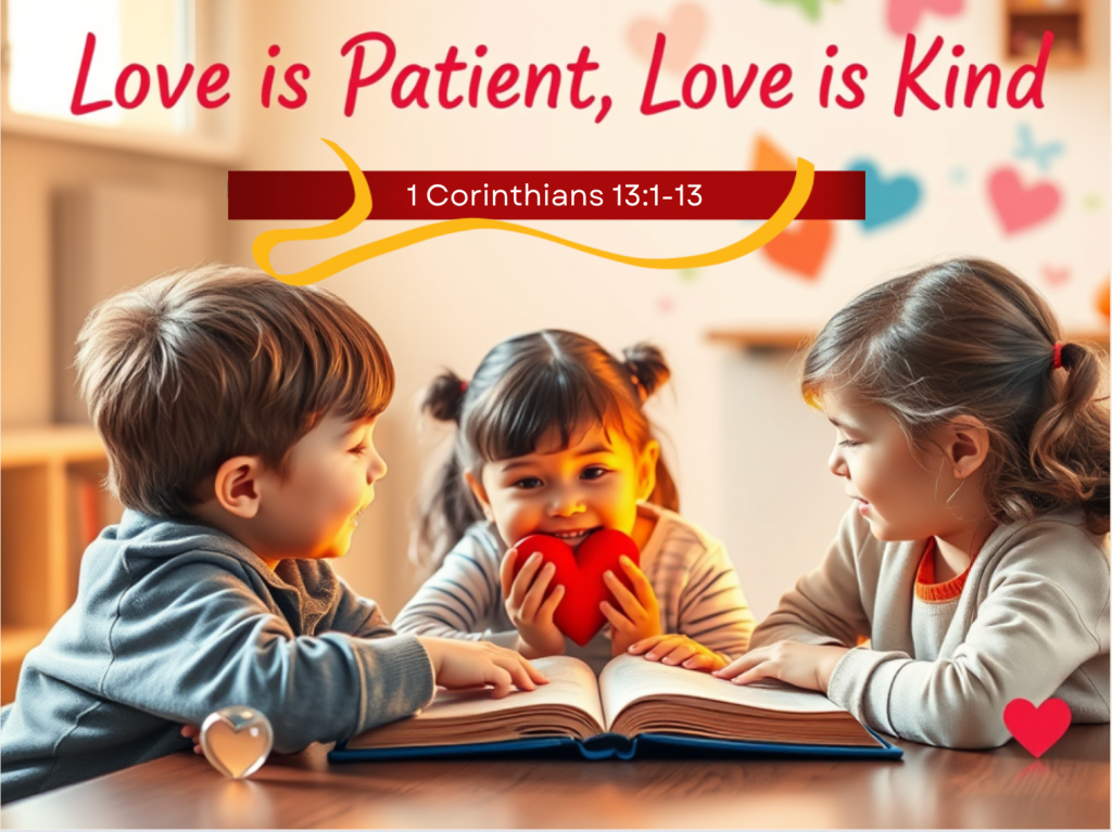 Children’s Sermon (1 Corinthians 13:1-13) Love is Patient, Love is Kind ...